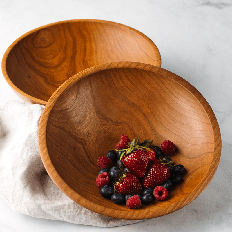 Cherry Wooden Bowls Hand-Turned by Andrew Pearce Bowls in Vermont
